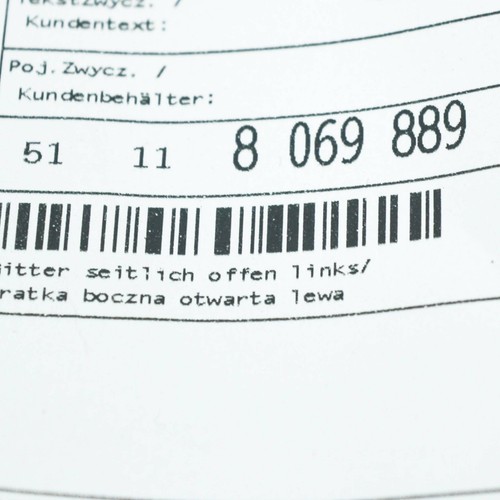 BMW X7 G07 Front Bumper Grill Side Open Left -M- Sport 51118069889 NO🇺🇸 ...