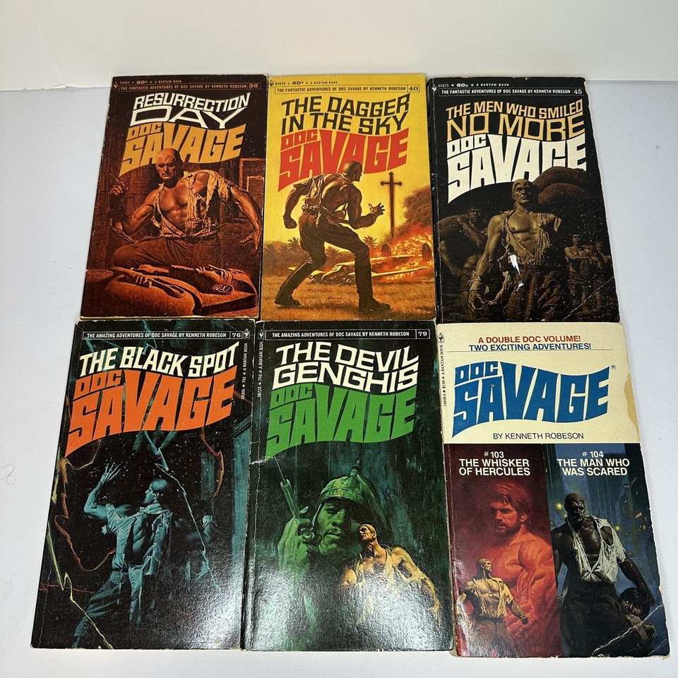 Doc Savage Bantam Paperback Books Kenneth Robeson Lot Of 18 Fantasy ...