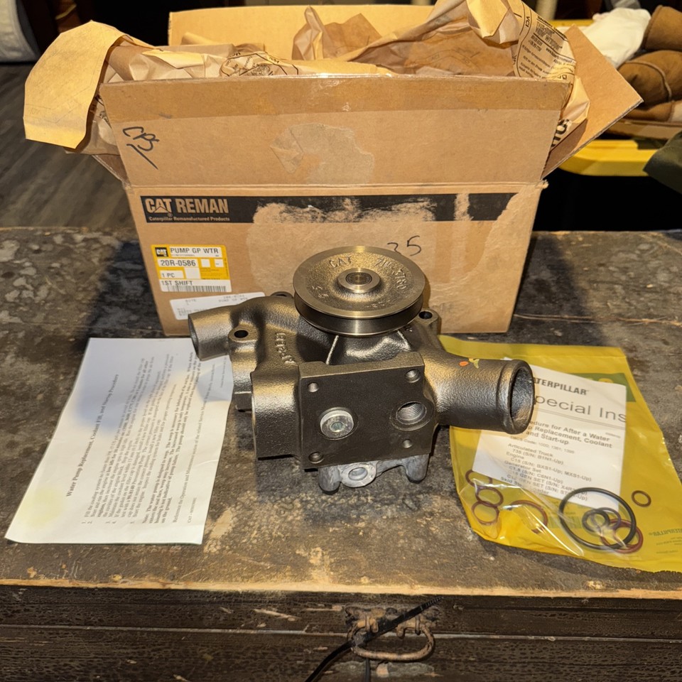 Cat 20R-0586 Pump GP WTR, Reman Water Pump, W/ Gaskets, O-rings C7 C9 ...