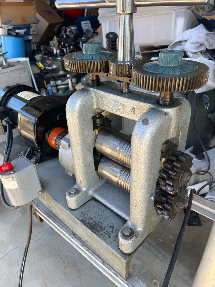 FILLI CAVALLIN 120 MM Combination AUTOMATIC Rolling Mill JEWELRY ROLLER ...