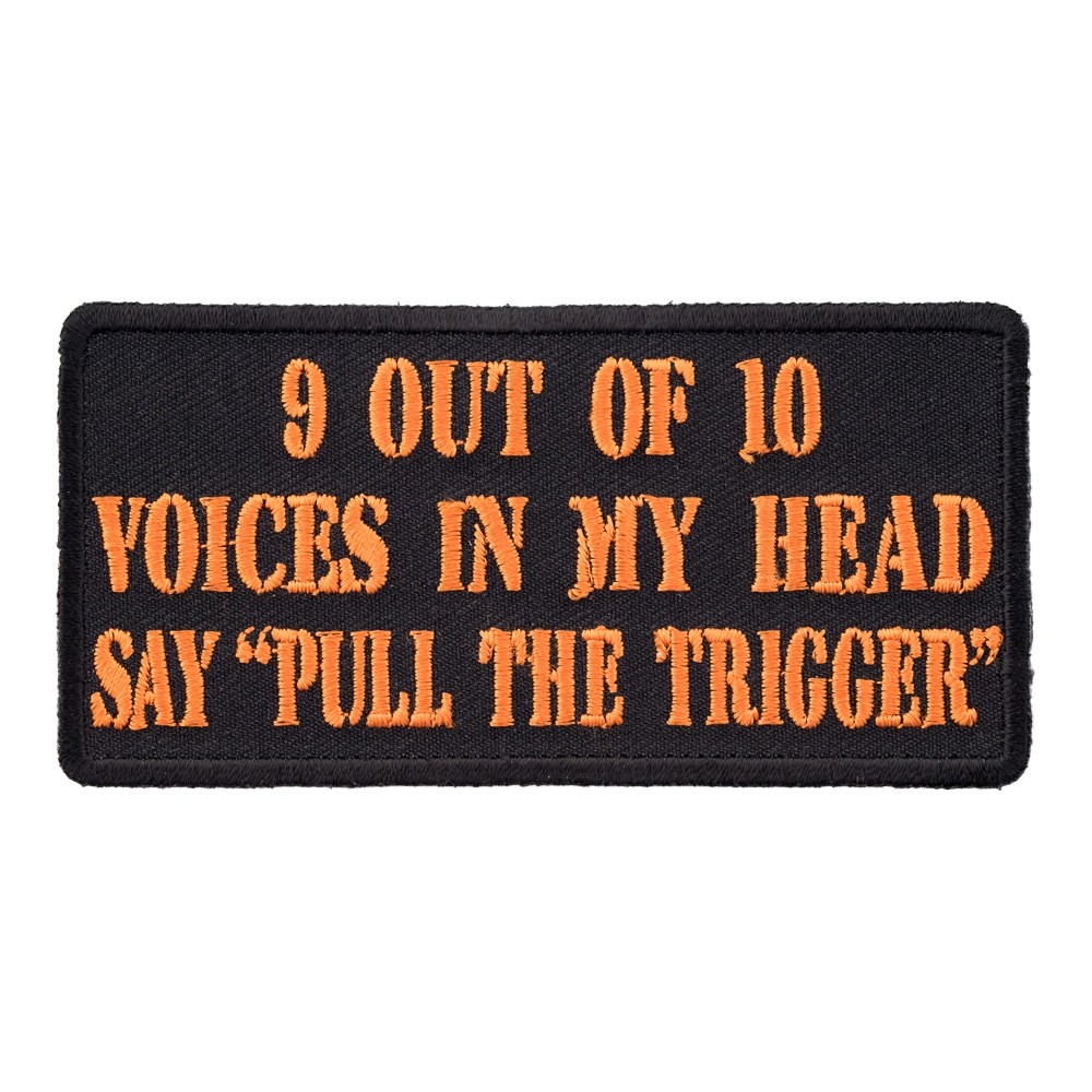 9 Out of 10 Voices In My Head Patch, Funny Patches | eBay