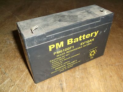 PM Rechargable Battery PM6100F1 6V10AH, Sealed *FREE SHIPPING* | eBay