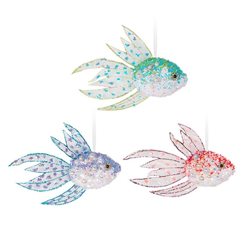 Delicate Hand Painted Fish Pendant Strings for a Charming Spring ...
