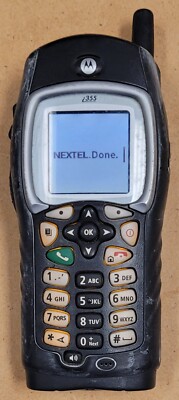 Motorola i355 - Black and Silver ( Nextel ) Cellular iDEN PTT Phone | eBay