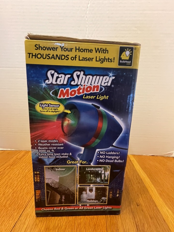 2xStar Shower Motion Laser Lights Projector Projects Red And Green ...