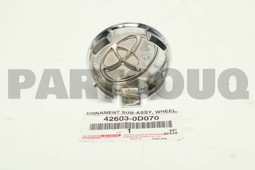 Genuine Toyota 42603-0D070 Wheel Hub Ornament Sub-assy ORNAMENT SUB ...