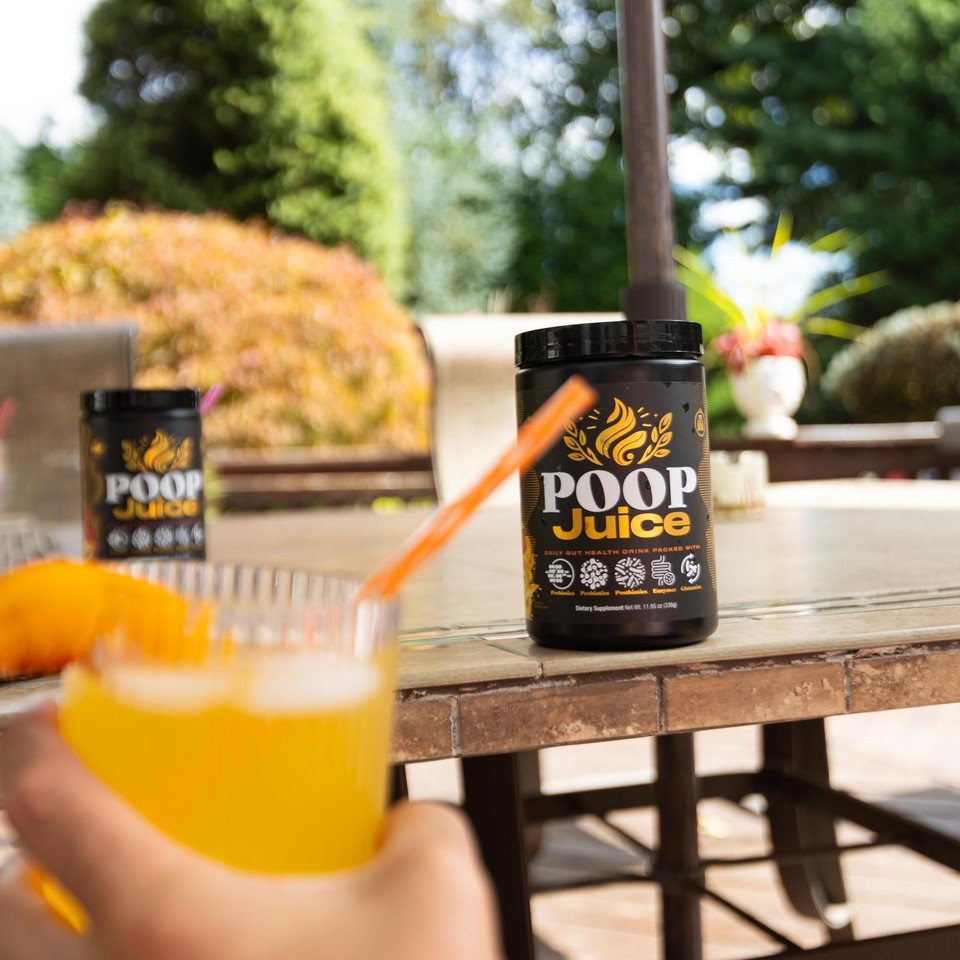 Poop Juice 5-in-1 Prebiotic Probiotic Postbiotic Digestive Enzymes ...