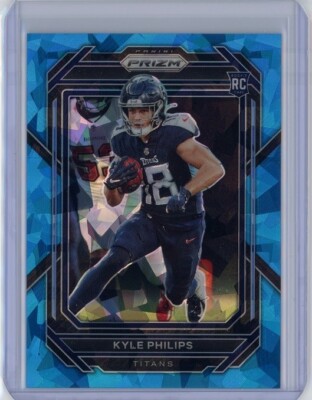 KYLE PHILIPS 2022 Panini Prizm RC Rookie BLUE ICE #357 Titans 44/99 | eBay