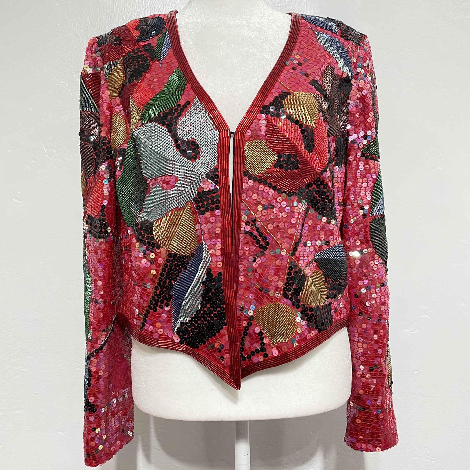 Vintage Jack Bryan 80’s Sequin Evening Jacket Size 10 - Gem