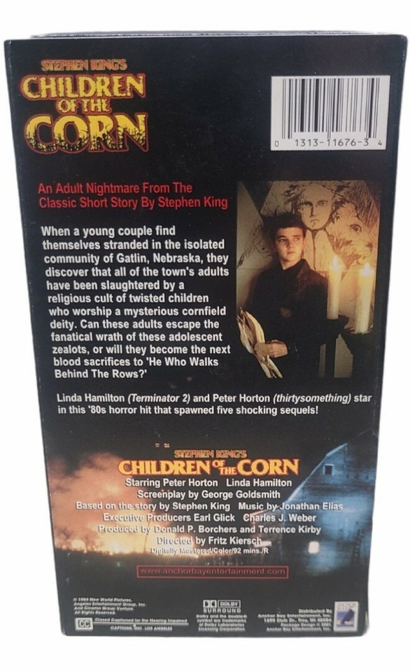 CHILDREN OF THE CORN VHS 2001 Release HORROR OCCULT Very Good STEPHEN ...
