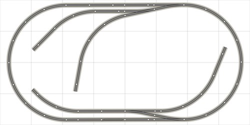 Bachmann E-Z Track Train Layout #027D Train Set HO Scale 4' X 8' DCC ...