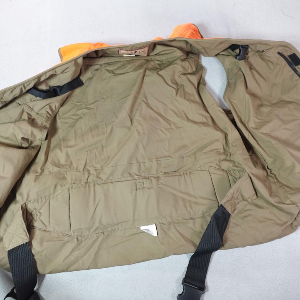Pella Bird n Lite Vest Mens 3XL Olive Green Orange Upland Hunting Game ...