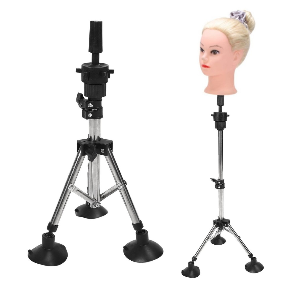 Adjustable Wig Stand Tripod Mannequin Head Stand For Cosmetology ...