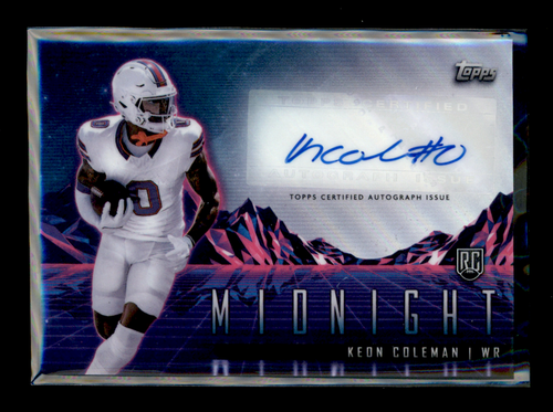 2024 Topps Midnight RHS-KC Keon Coleman RC Horizon Auto Buffalo Bills ...