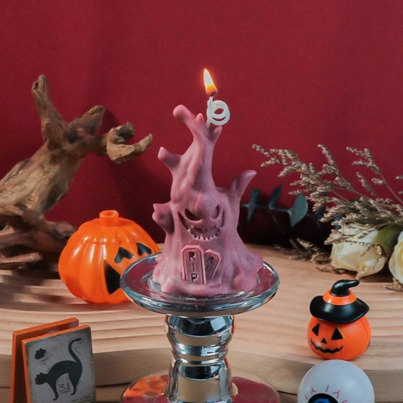 Halloween Specter Stump Mold DIY Scented Spirit Silicone Form for ...