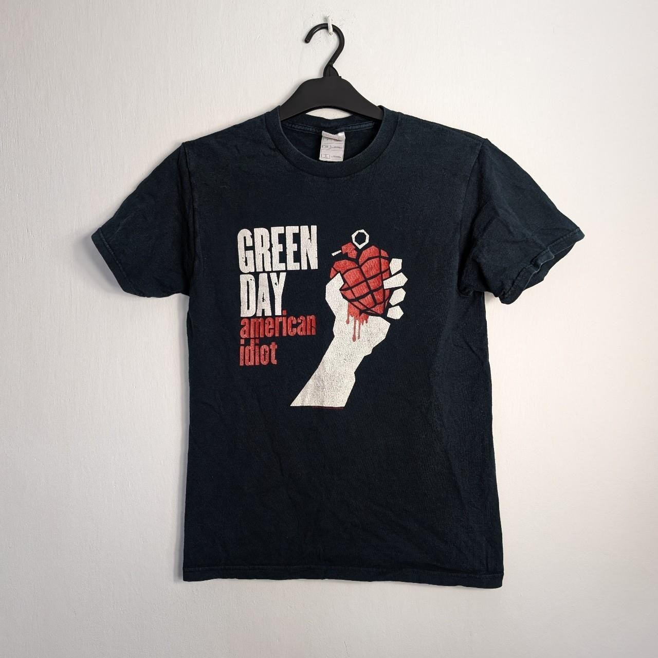 Vintage 2004 Green Day American Idiot Tour T Shirt Ro… - Gem