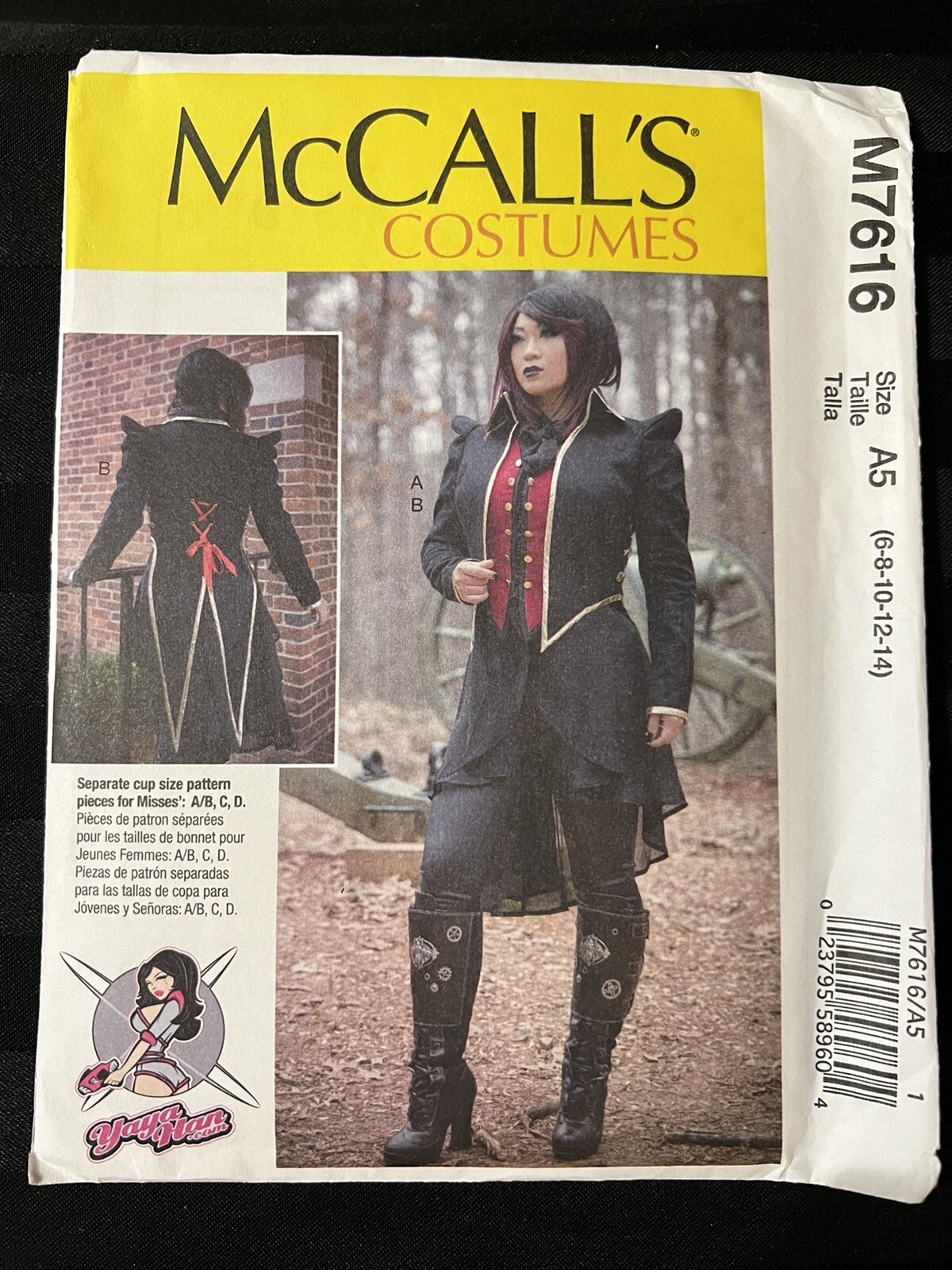 McCall’s Costumes YaYa Han Misses Cosplay Jacket Vest M7616/A5 Sizes 6 ...