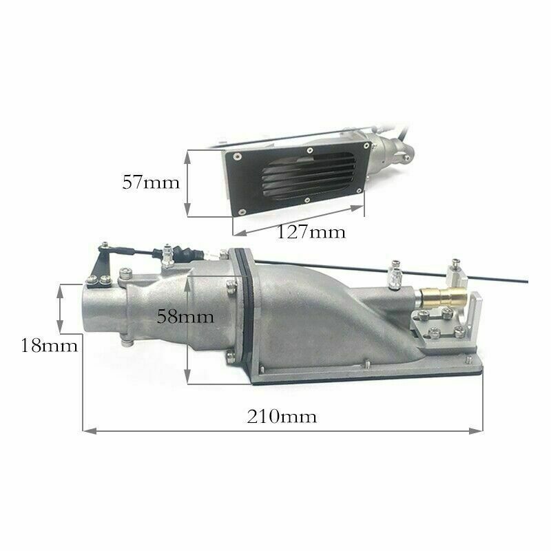 35mm Stainless Boat Turbo JET with CNC propeller for Brushless Motor RC ...