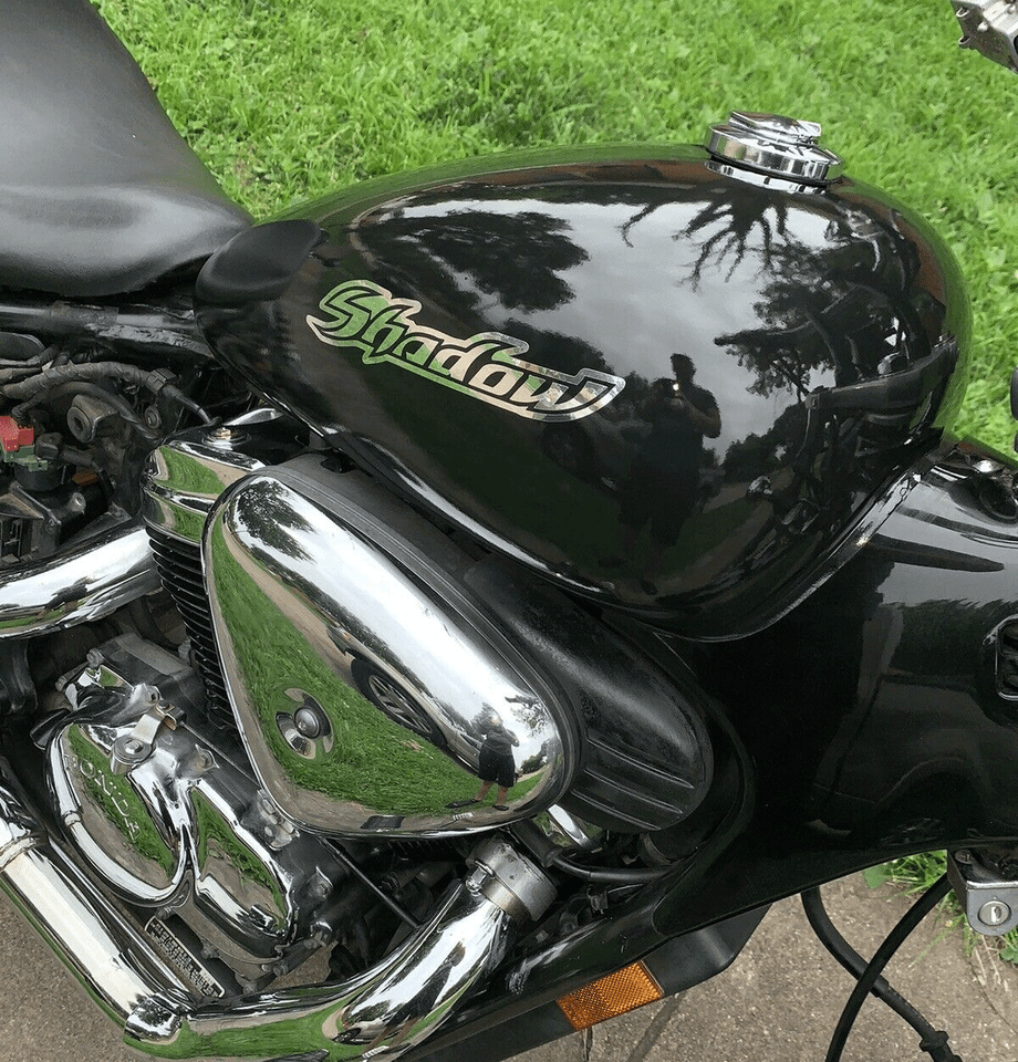 HONDA SHADOW OUTLINED TANK FENDER STICKERS DECALS (2x) | eBay