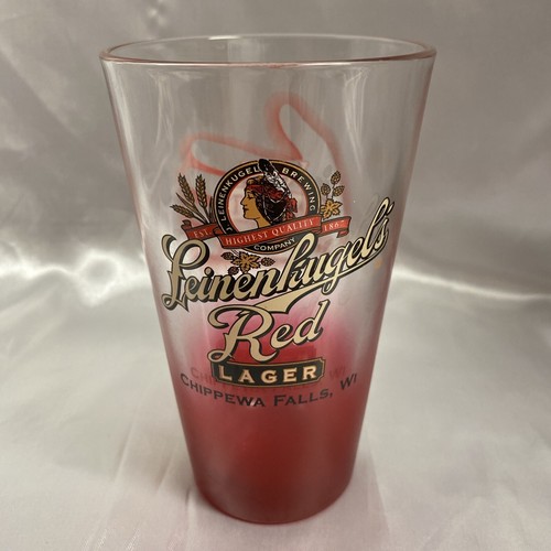 Leinenkugel’s Red Lager Red Base Beer Glass Excellent Condition “Red ...