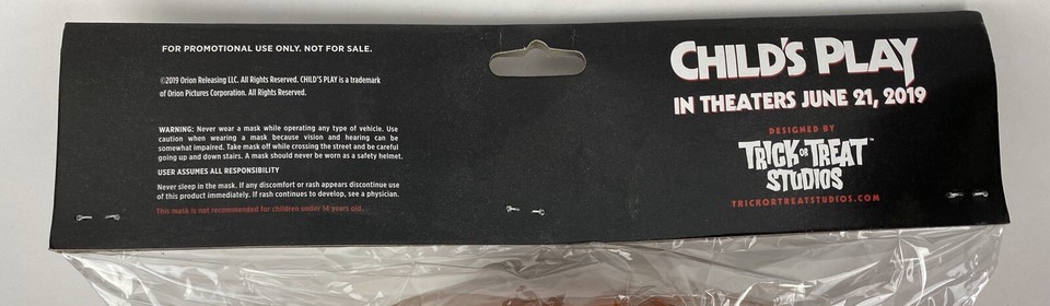 Childs Play 2019 Trick or Treat Studios Chucky Buddi Vacuform Mask ...