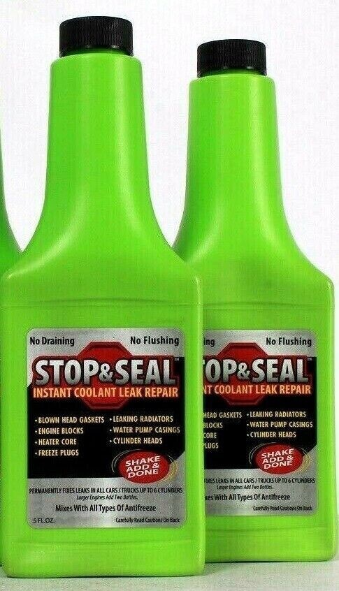 (2) Solv-Tec Stop & Seal No Drain Or Flushing Instant Coolant Leak ...