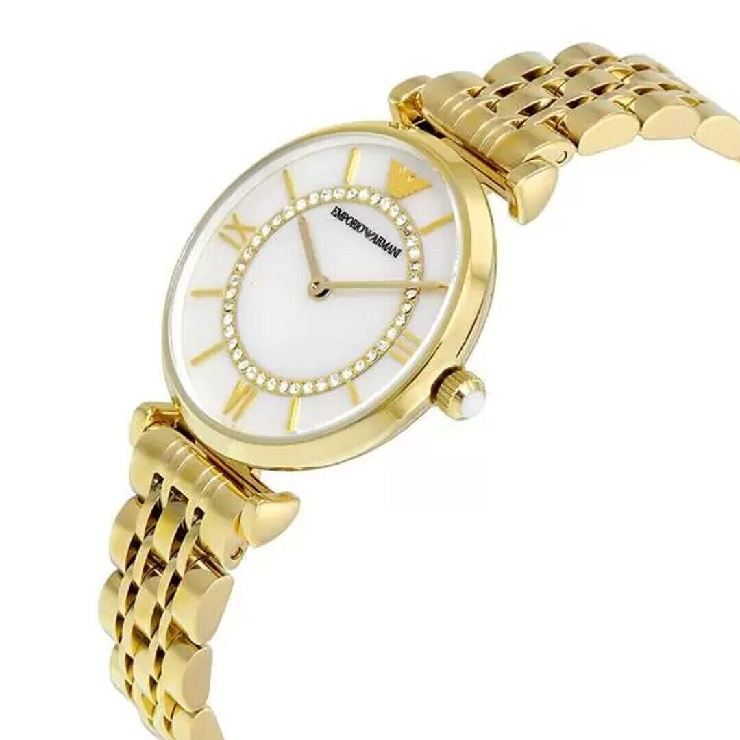 Elegant Emporio Armani Womens AR1907 Gold Watch | eBay UK