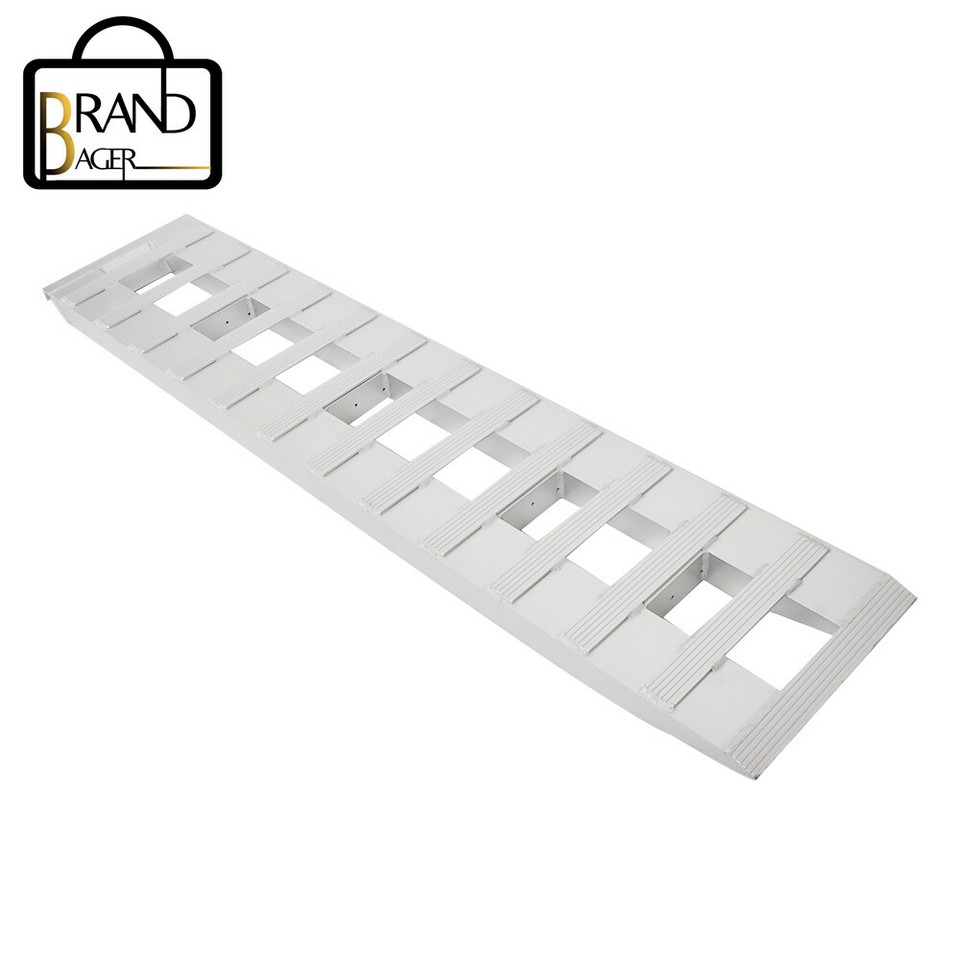 72"x14" Aluminum Ramps 2 Pcs 6500Lbs Car Trailer Truck Hook End 1 Pair ...