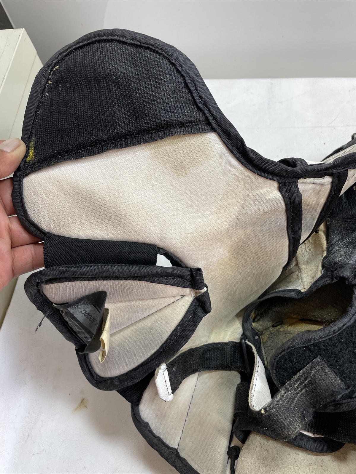 Bauer Reactor 5 SR Ice Roller hockey goalie Catch Glove Trapper Vintage ...