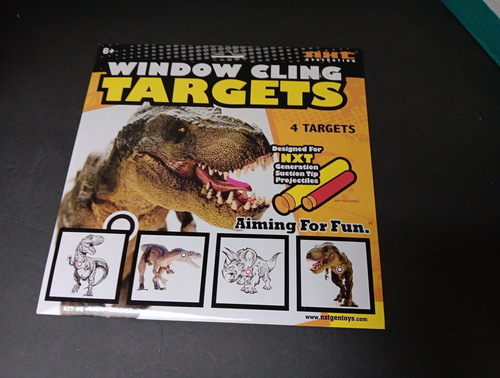 New NXT Generation Kid's DINO Window Cling Targets for Suction Tip Foam ...