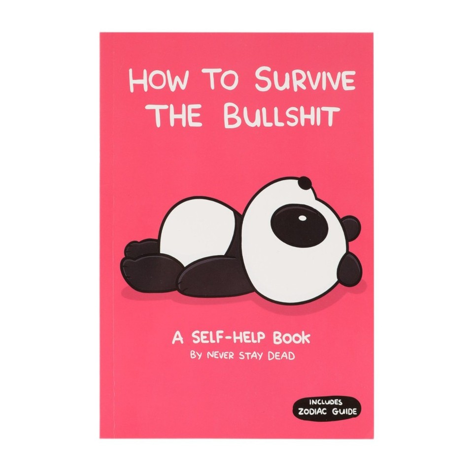 Notebook with How To Survive The Bullshit Theme Interactive Self ...