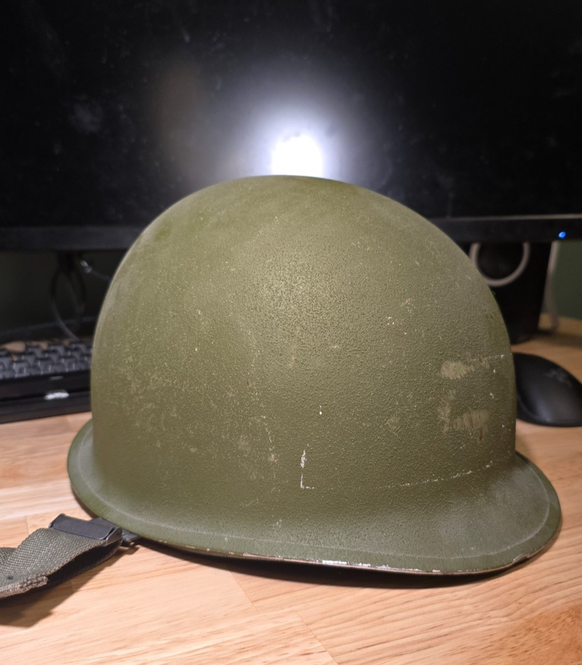 ORIGINAL US M1 HELMET POST VIETNAM ERA & 1983 SPECIALTY PLASTIC ...