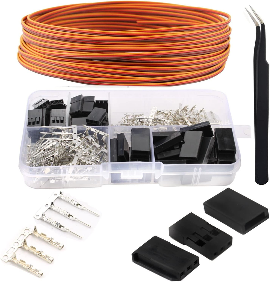 270pcs JR Servo Connector Kit – 3 Pin RC Servo Plugs & Cables | eBay UK