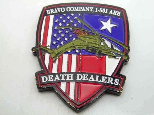BRAVO COMPANY 1-501 ARB DEATH DEALERS CHALLENGE COIN | eBay