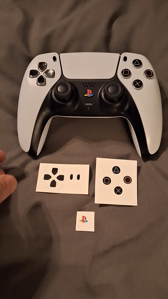 RETRO PS5 Controller Classic Buttons Personalized Custom (Stickers ONLY ...