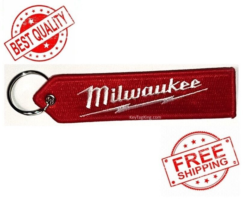 Milwaukee Keychain Patch Embroidered Keychain Milwaukee Merch Key Fob ...