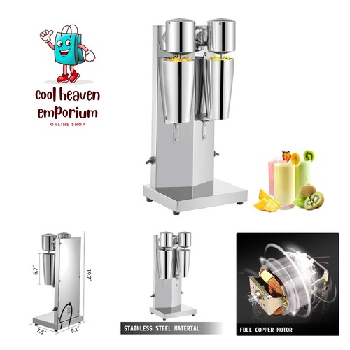 Milkshake Maker Kit, Stainless Steel Electric Milkshake Maker, 180W ...