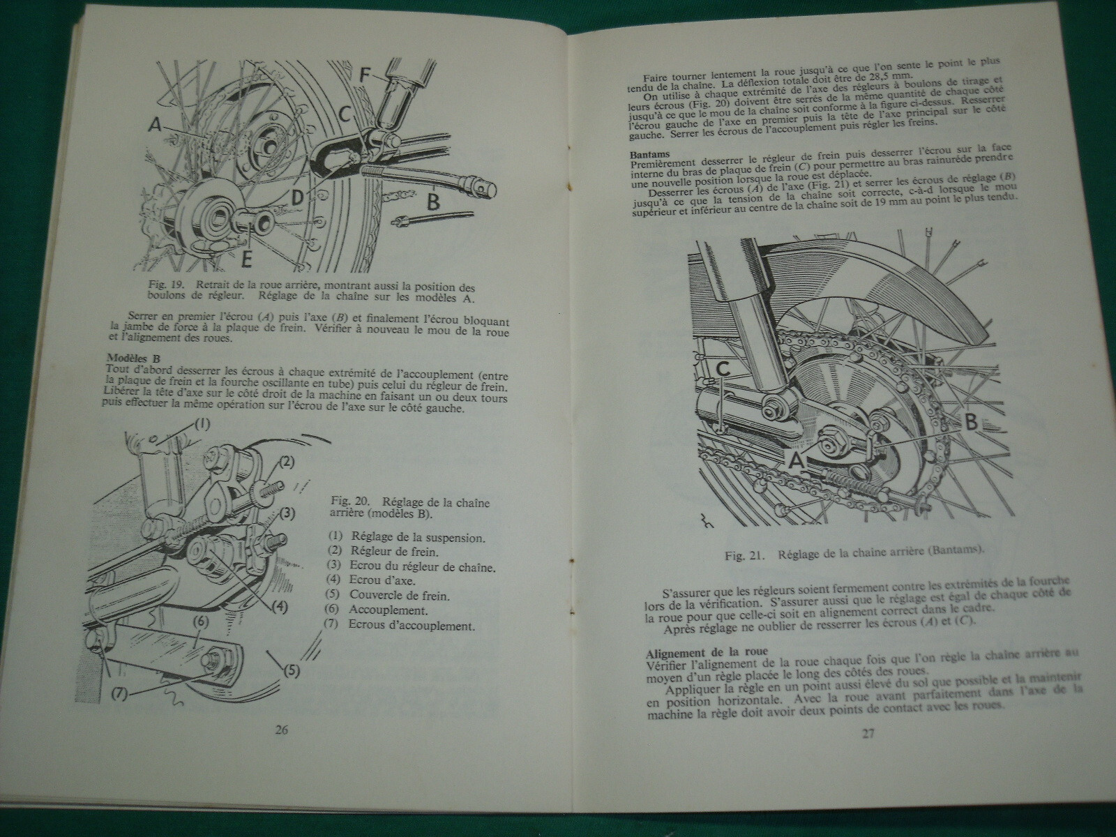 MANUEL ENTRETIEN EN FRANCAIS D EPOQUE 42 PAGES MOTO BSA - 1968 - NO ...