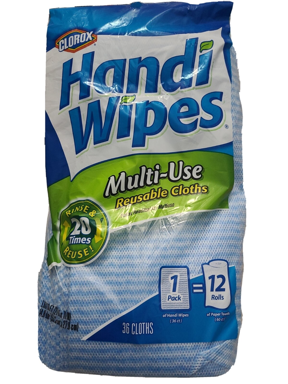 Clorox Handi Wipes Multi Use Reusable Cloths (2-pack of 36 Count Total ...