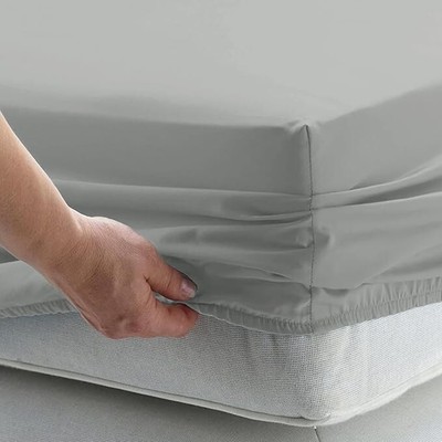 Hotel Luxury Single Fitted Sheet Only Extra Soft Wrinkle Free Deep ...