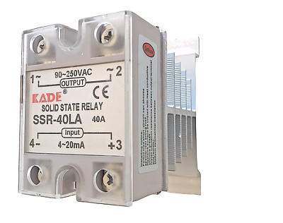 SSR 40 A , Input 4-20mA + Heat Sink | eBay
