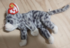 Ty Beanie Baby plush named Silver, the gray tabby cat | eBay