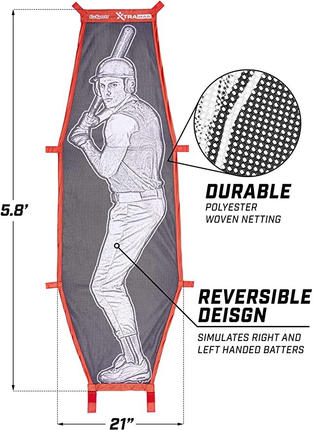 GoSports Baseball and Softball Pitching Kit - Strike Zone & XTRAMAN ...