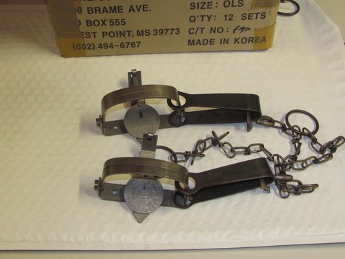 2 Duke # 0 Long Spring Foothold Traps Mink Muskrat Gopher Trap 0300 NEW ...