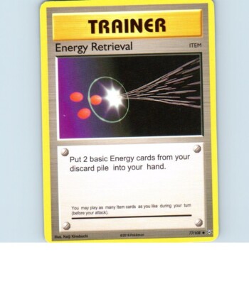 2016 Energy Retrieval Trainer 77/108 Pokemon Card | eBay
