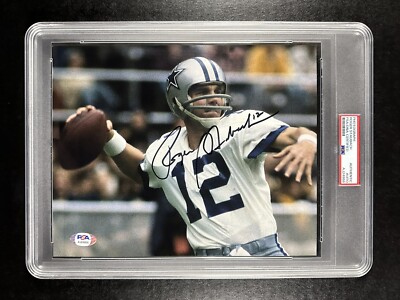 ROGER STAUBACH Autograph AUTO 8x10 Signed PSA SLABBED Photo PSA/DNA | eBay