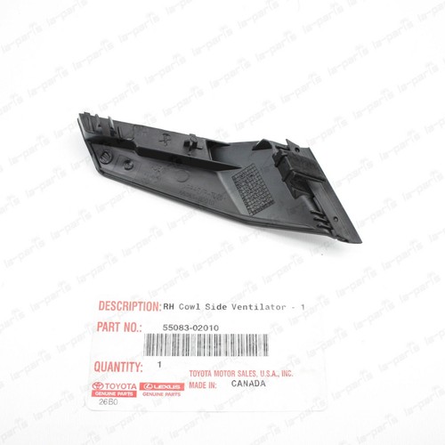 NEW GENUINE TOYOTA 14-19 COROLLA RIGHT FENDER TO COWL HOOD SIDE SEAL ...