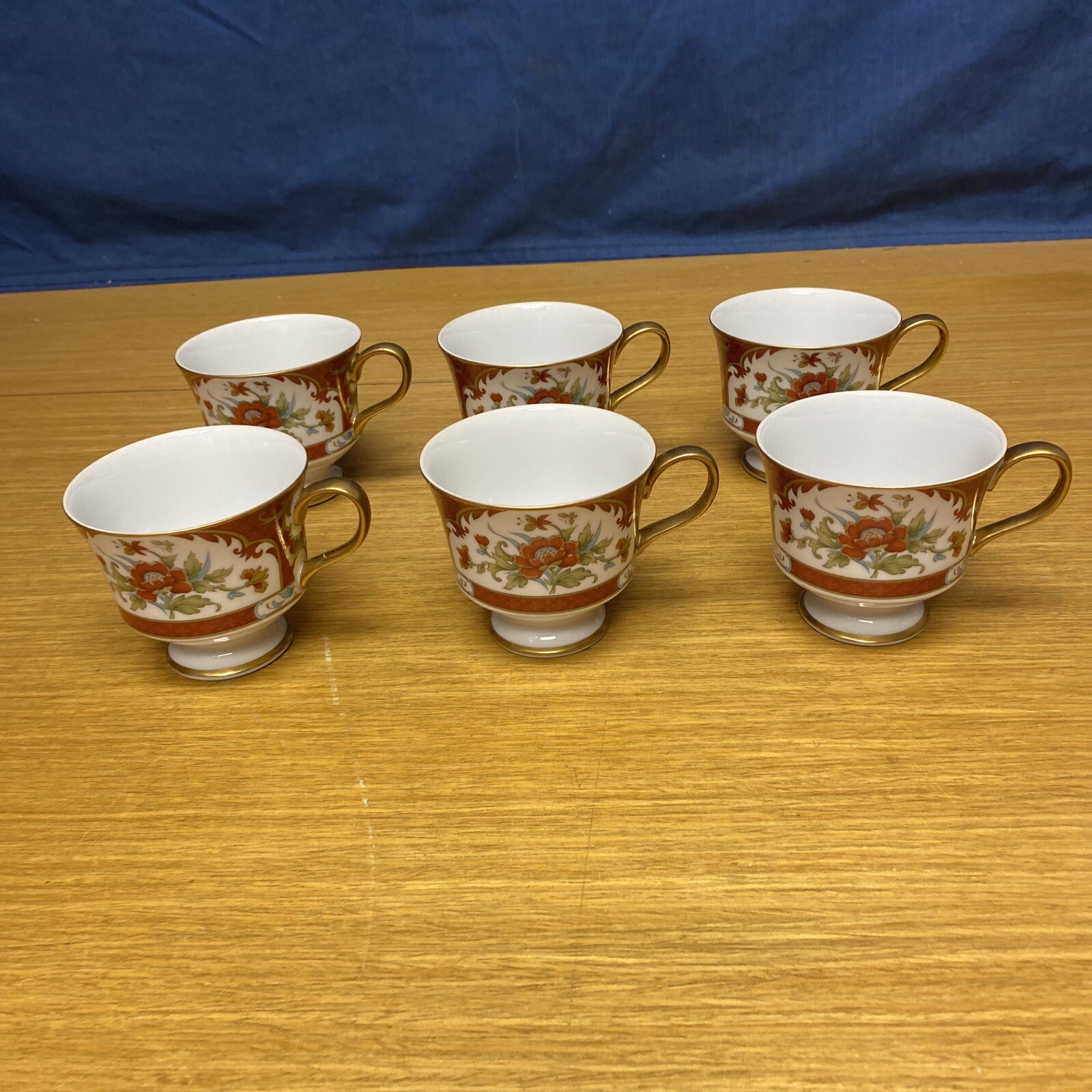 6 Sango China Kyoto Footed Cups Only - Japan | eBay