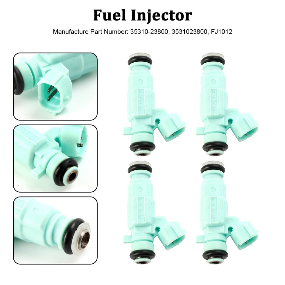 4PCS Fuel Injector 35310-23800 Fit Hyundai Elantra 2008-2010 Fit Kia ...