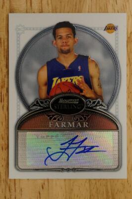 2006-07 Bowman Sterling Autograph Jordan Farmar #84 RC Basketball LA ...